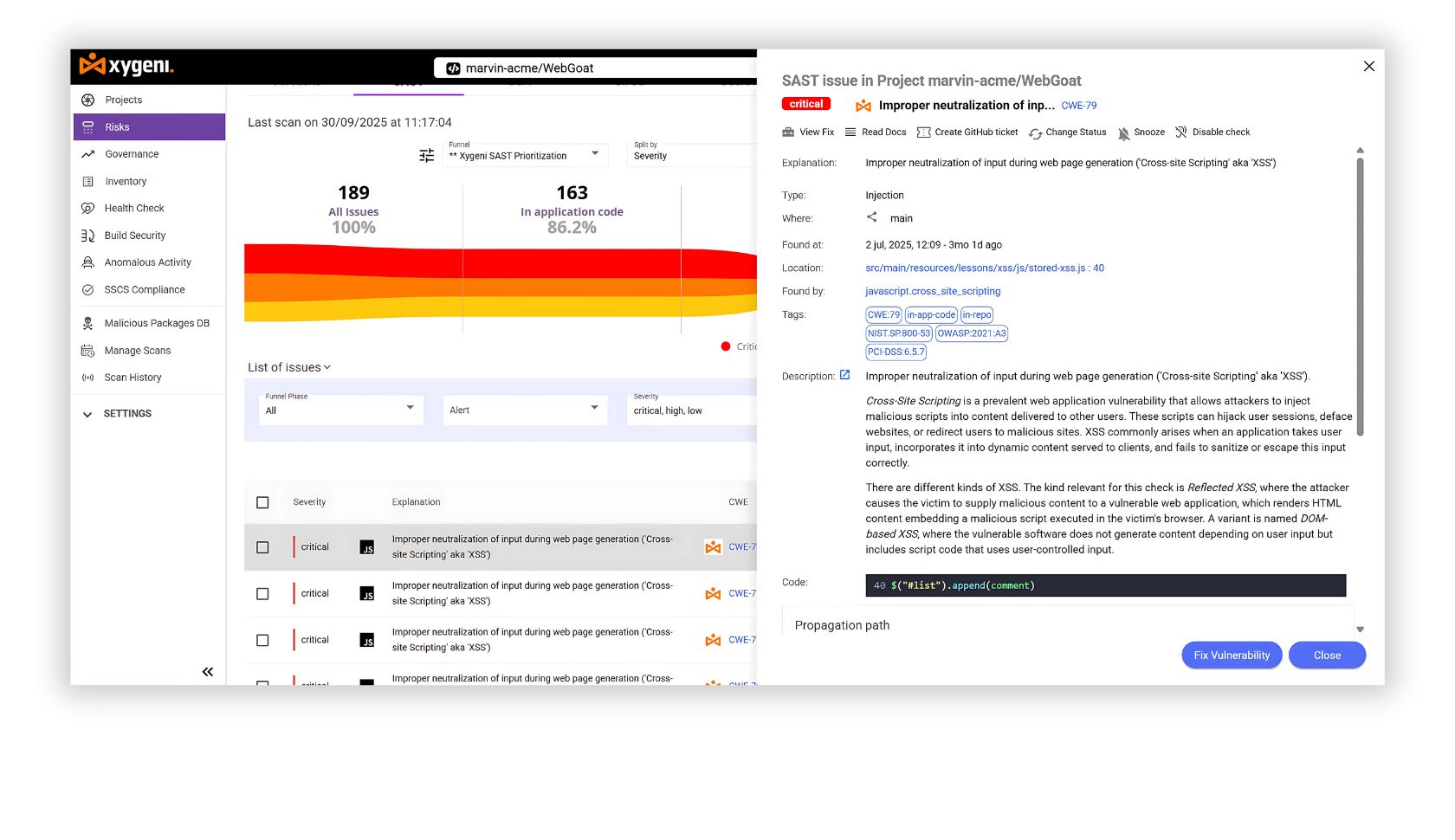 SAST Escanee con Xygeni: Código seguro a gran velocidad | Xygeni
